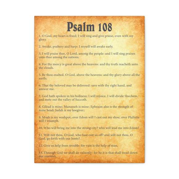 Express Your Love Gifts | Art | Scripture Sign Psalm 8 Chapter Gold Bible Canvas Christian Wall ...